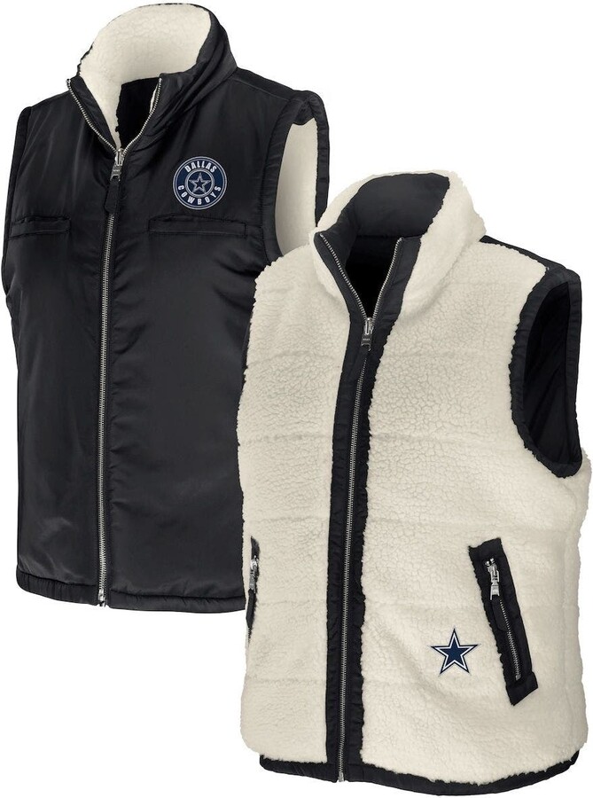 Women's WEAR by Erin Andrews Black/Cream Dallas Cowboys Reversible ...