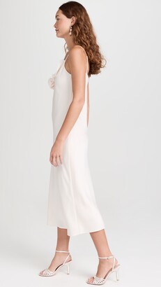 WAYF Tie Back Puff Sleeve Midi Dress - ShopStyle