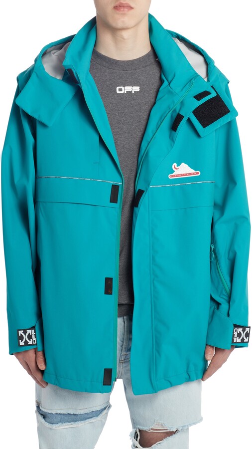 Off-White Technical Hooded Shell Jacket - ShopStyle Outerwear