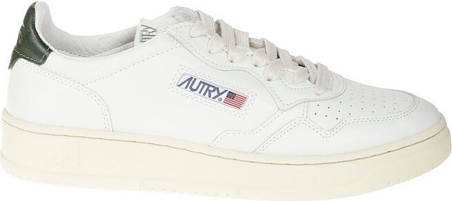 AUTRY Logo Patch Panelled Sneakers - ShopStyle