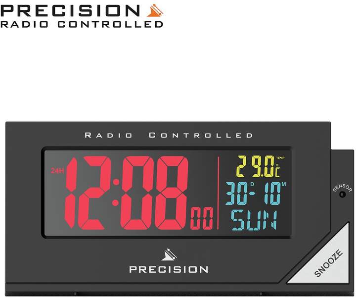Precision Radio Controlled Colour Display Alarm Clock - ShopStyle Home