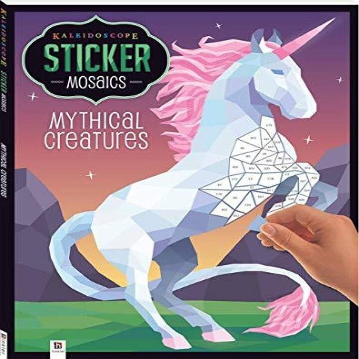 Hinkler Pty Ltd Kaleidoscope Sticker Mosaics: Mythical Creatures Book ...