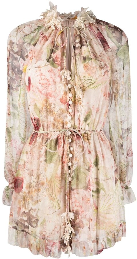 Zimmermann Dancer Flutter playsuit - ShopStyle Jumpsuits & Rompers