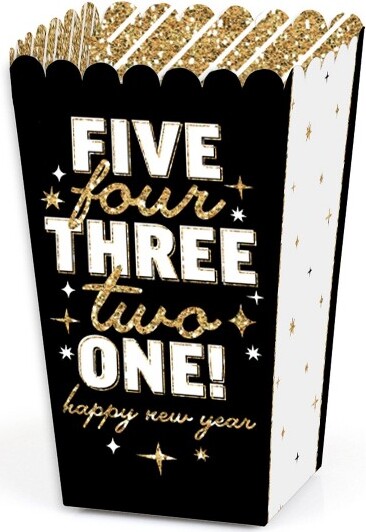 Big Dot of Happiness Hello New Year - NYE Party Favor Popcorn Treat ...