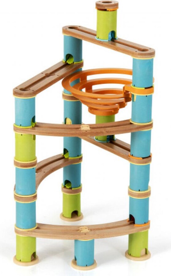 Hivvago Bamboo Build Run Toy with Marbles for Kids Over 4 - ShopStyle ...