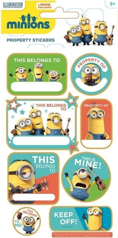 Minions Labels Sticker Sheet - ShopStyle Home Office Accessories