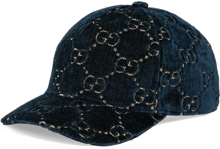 Gucci GG velvet baseball cap - ShopStyle Hats