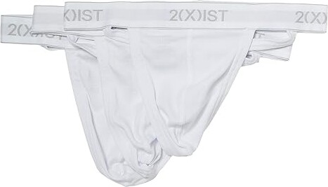 2xist Cotton 3-Pack Thong (White New Logo) Men's Underwear - ShopStyle ...
