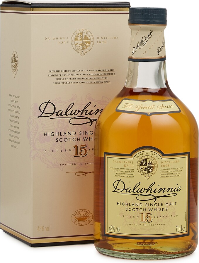Dalwhinnie 15 Year Old Single Malt Scotch Whisky, Whisky, Notes of ...
