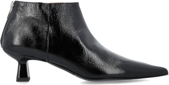 Ganni Pointy crop boots - ShopStyle
