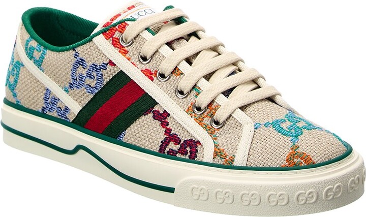 Gucci Tennis 1977 Gg Linen Sneaker - ShopStyle