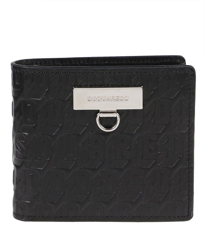 DSQUARED2 Embossed Logo Plaque Bifold Wallet - ShopStyle