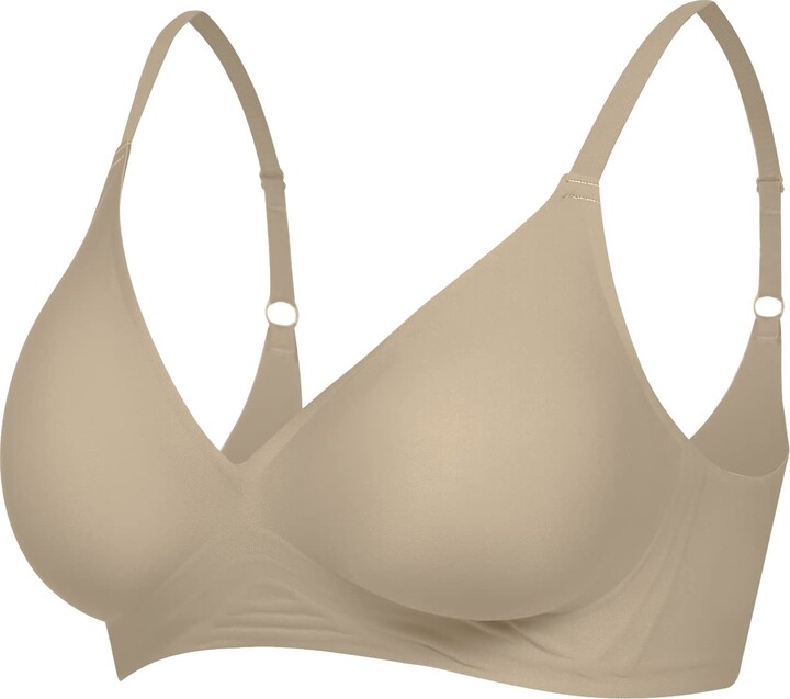 Orbescl Women Wireless Bra Zero Feel Comfort Bras Padded Invisible ...