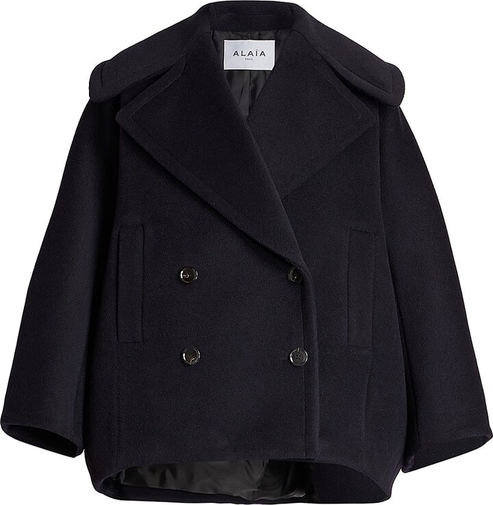 Alaia Caban Wool Double-Breasted Coat - ShopStyle