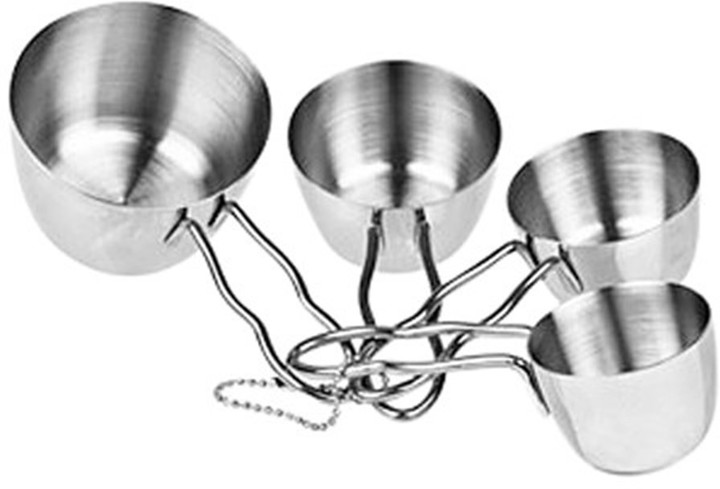 D.Line Stainless Steel Measuring Cups with Wire Handles - Set of 4 ...