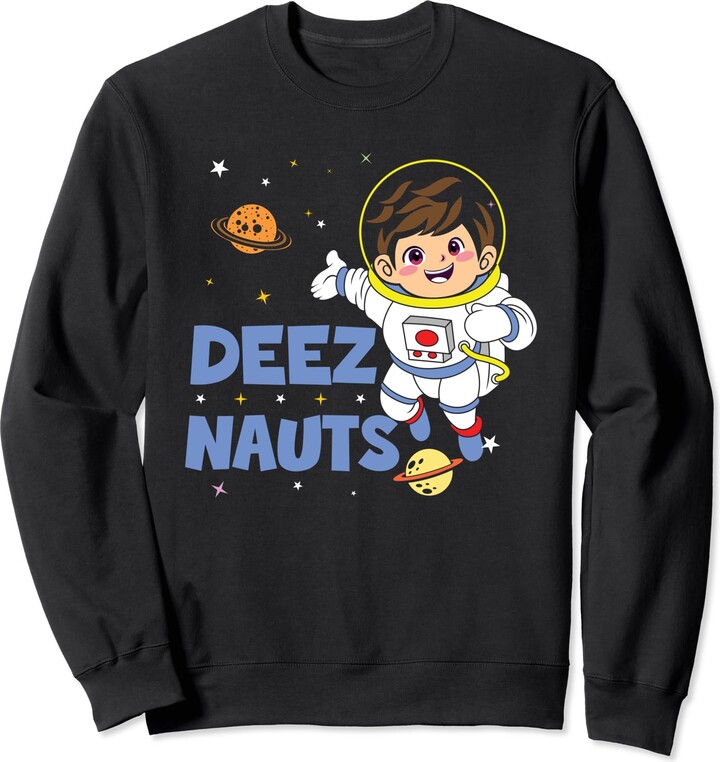 Perfect Dark Humor Fun with a Space Twist Deez Nauts Astronauts Retro ...