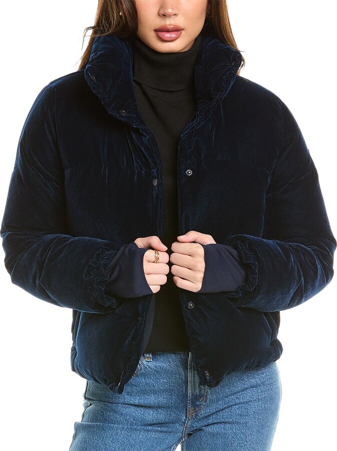 SAM. Velvet Down Puffer Jacket - ShopStyle