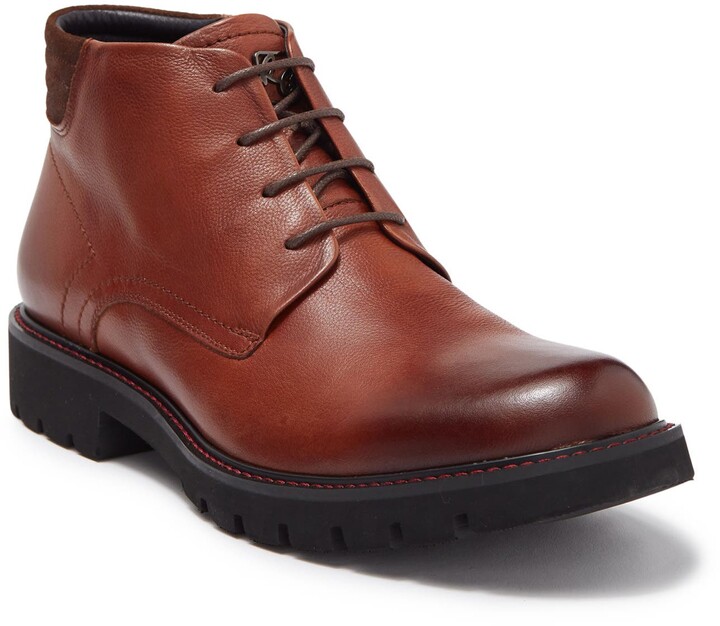 Robert Graham Vasa Plain Toe Leather Lace-Up Boot - ShopStyle