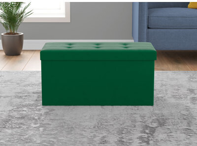 The Twillery Co. 15'' Wide Velvet Tufted Rectangle Storage Ottoman with ...
