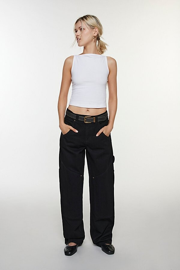 BDG Bella Baggy Carpenter Jean in Washed Black - ShopStyle