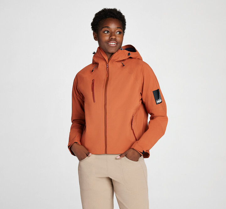 Hoka One One Women's Transport Rain Jacket in Baked Clay - ShopStyle