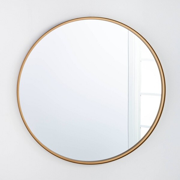 Threshold designed w/Studio McGee 34" Round Decorative Wall Mirror ...