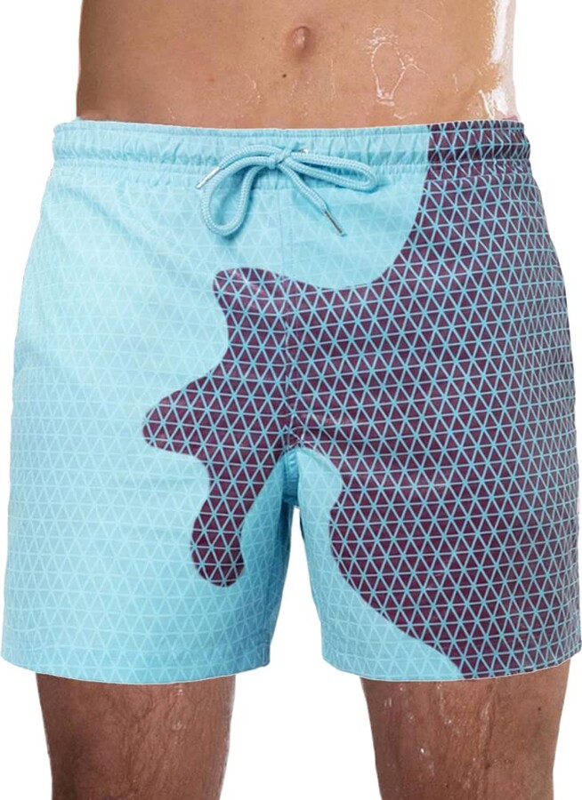 Nemopter Men's Swimming Shorts Color Changing Temperature Funny Color ...