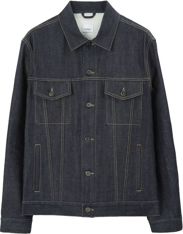 Burberry Japanese-Denim Jacket - ShopStyle Outerwear