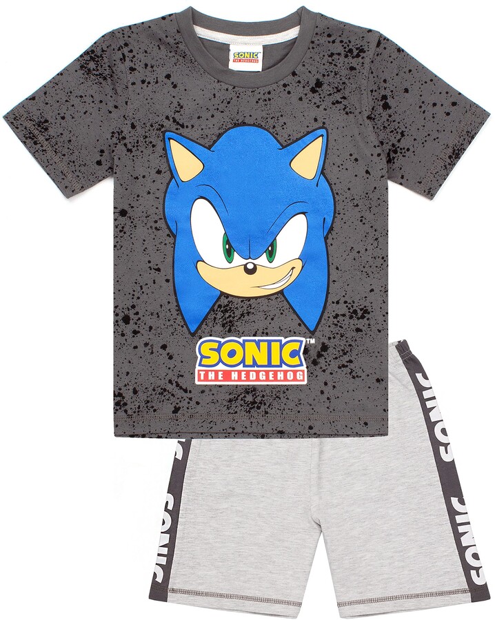 Sonic The Hedgehog Pyjamas for Boys | Kids Character T Shirt & Shorts ...