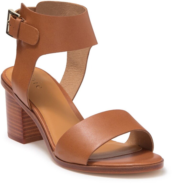 Joie Bea Leather Block Heel Sandal - ShopStyle