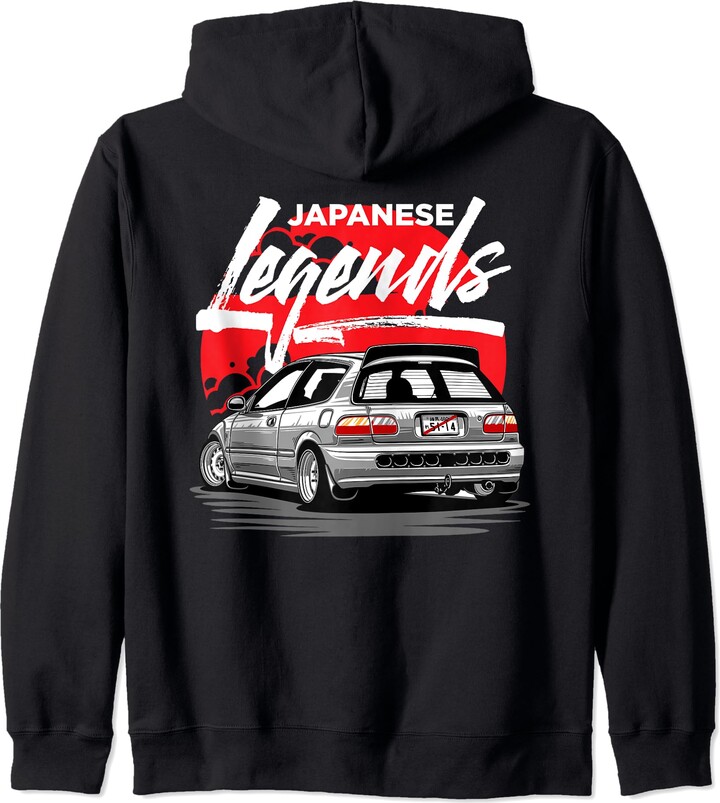 funny JDM Clothing Japanese Legends JDM Car Zip Hoodie - ShopStyle