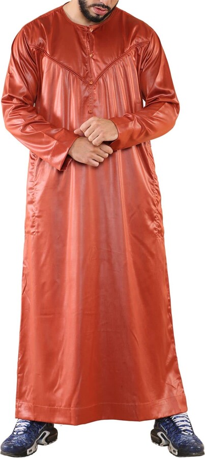TruClothing.com Mens Thobe Jubba Islamic Clothing Muslim Kaftan Emirati ...