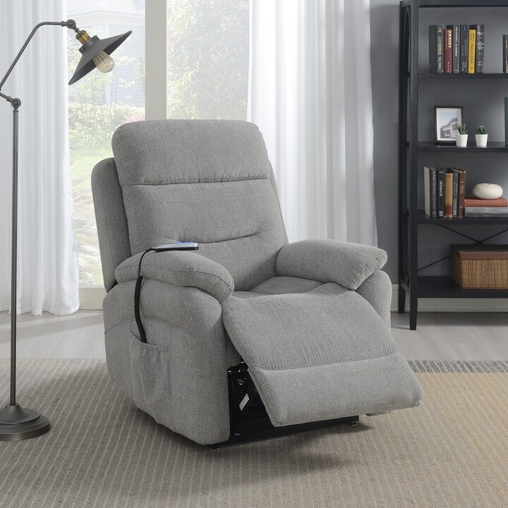 Sofa Source Arianna Electric Rise and Recline Armchair Light Grey ...