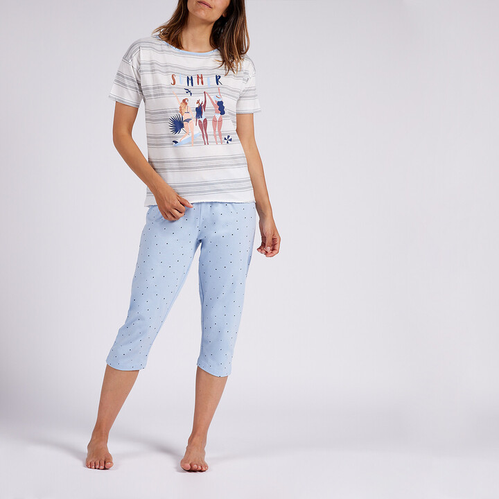 Melissa Brown Clapotis Cotton Cropped Pyjamas - ShopStyle