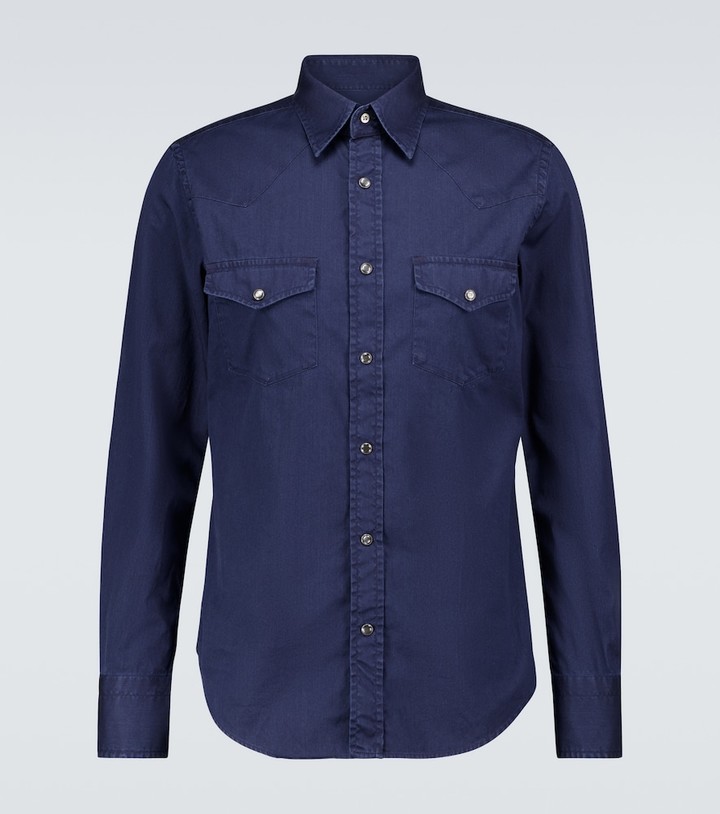 Tom Ford Western denim shirt - ShopStyle