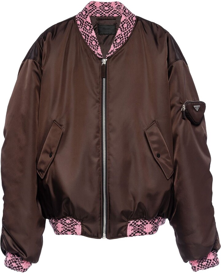 Prada Re-Nylon bomber jacket - ShopStyle