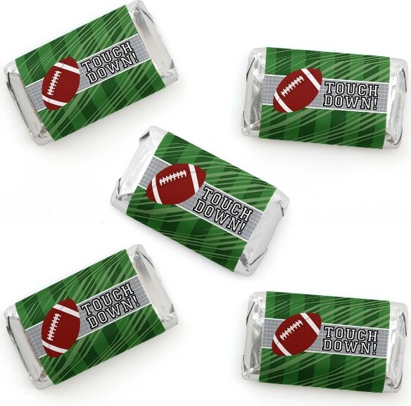 Big Dot of Happiness End Zone - Football - Mini Candy Bar Wrapper ...