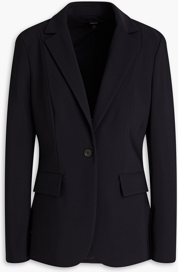 Theory Stretch-ponte blazer - ShopStyle