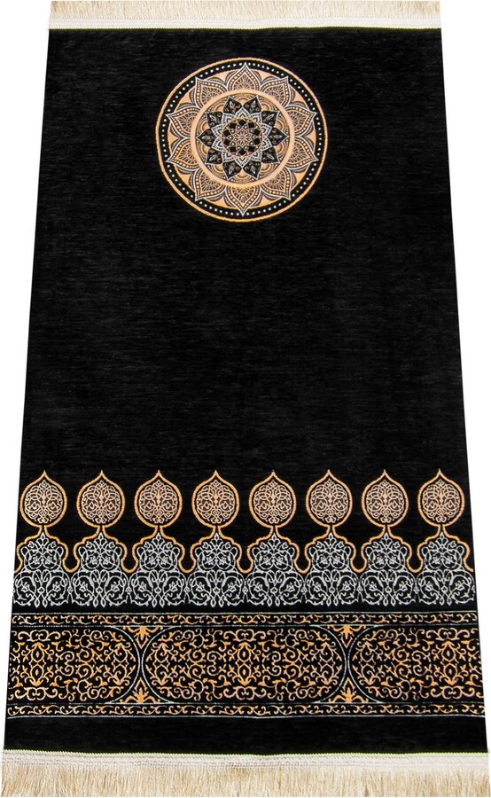 Etsy Kaaba Design Prayer Rug, Janamaz, Luxury Soft, Lux Mat, Sajjada ...