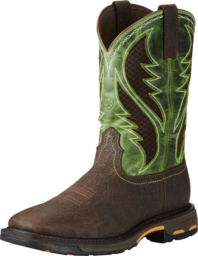 Ariat Mens WorkHog Wide Square Toe VentTEK Composite Toe Work Boot ...