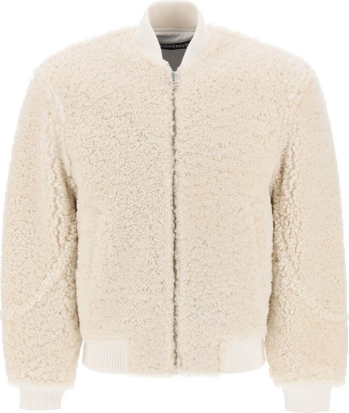 Jacquemus le blouson pilou shearling bomber jacket - ShopStyle