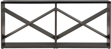 Gracie Oaks Farmhouse Console Table, X Shape Detachable ExtraLong Table ...