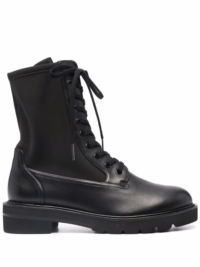 Stuart Weitzman Ande Lift military boots - ShopStyle