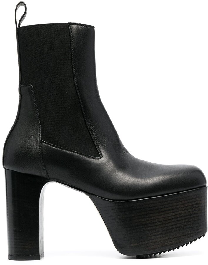 Rick Owens Platform Sole Boots - ShopStyle