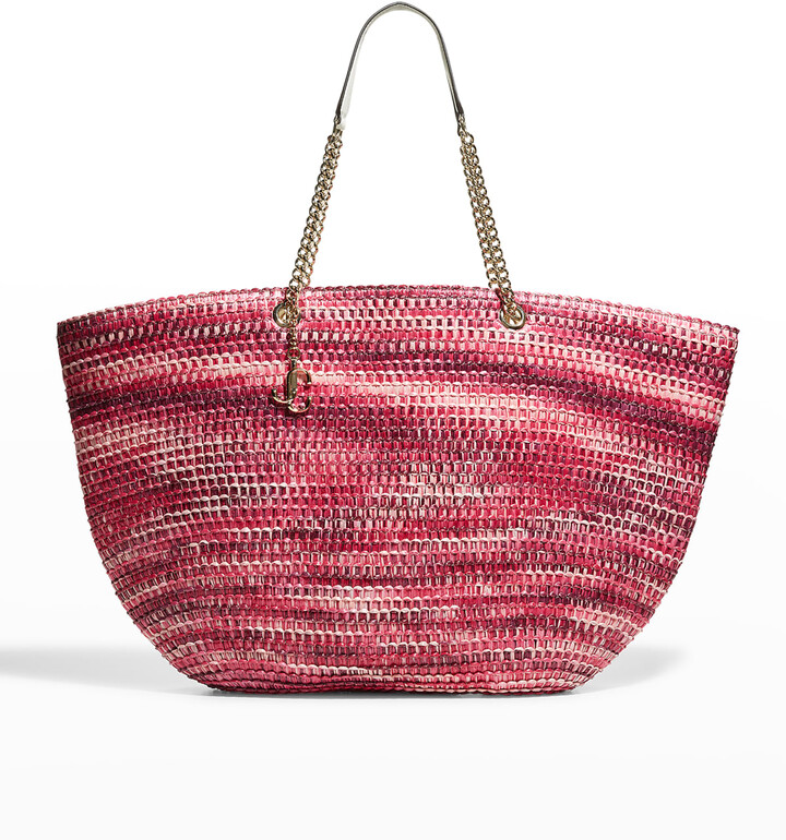 Jimmy Choo Raffia Chain Tote Bag - ShopStyle