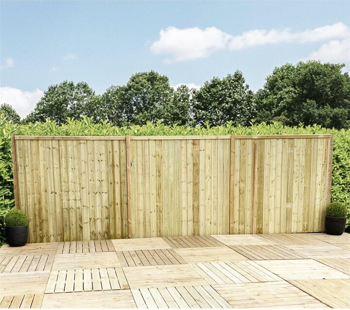 Marlborough 4FT Vertical Pressure Treated 12mm Tongue and Groove Fence ...