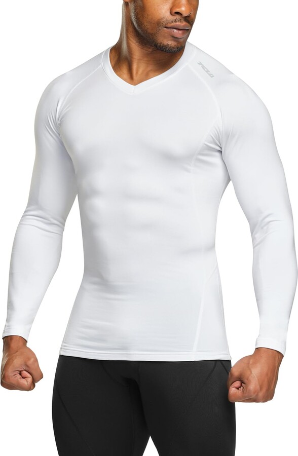 TSLA Men's Thermal V-Neck Long Sleeve Compression Shirts - ShopStyle T ...
