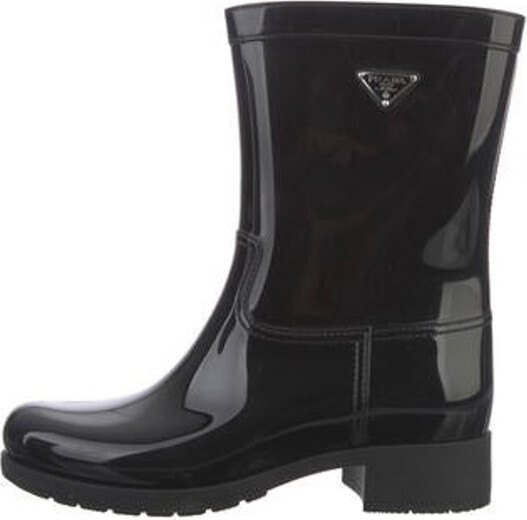 Prada Linea Rossa Rubber Rain Boots - ShopStyle