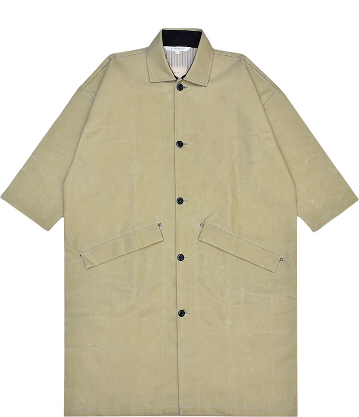 LaneFortyfive - Edel Women'S Beige Waxed Canvas Trench Jacket ...