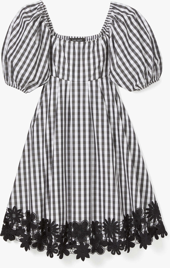 Kate Spade Spring Gingham Puff Sleeve Dress - ShopStyle